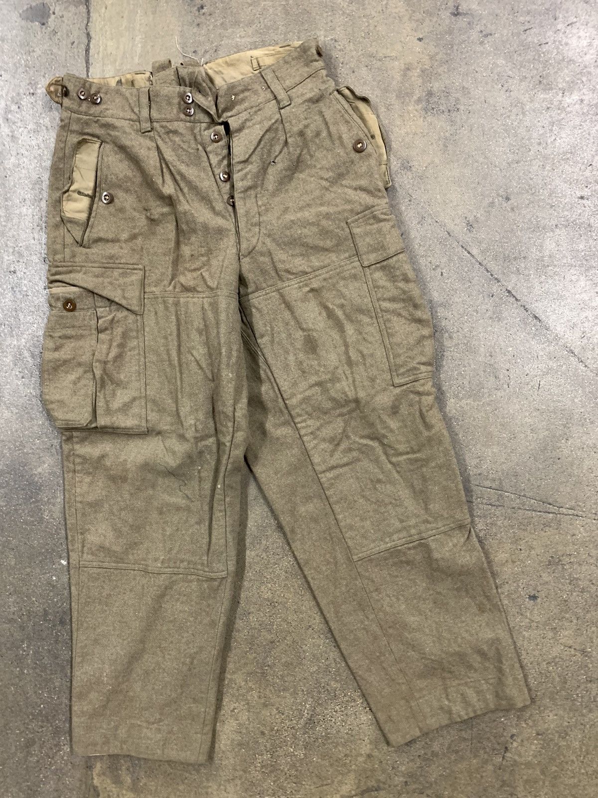Vintage Vintage German Military 1960s Wool Cargo Pants | Grailed