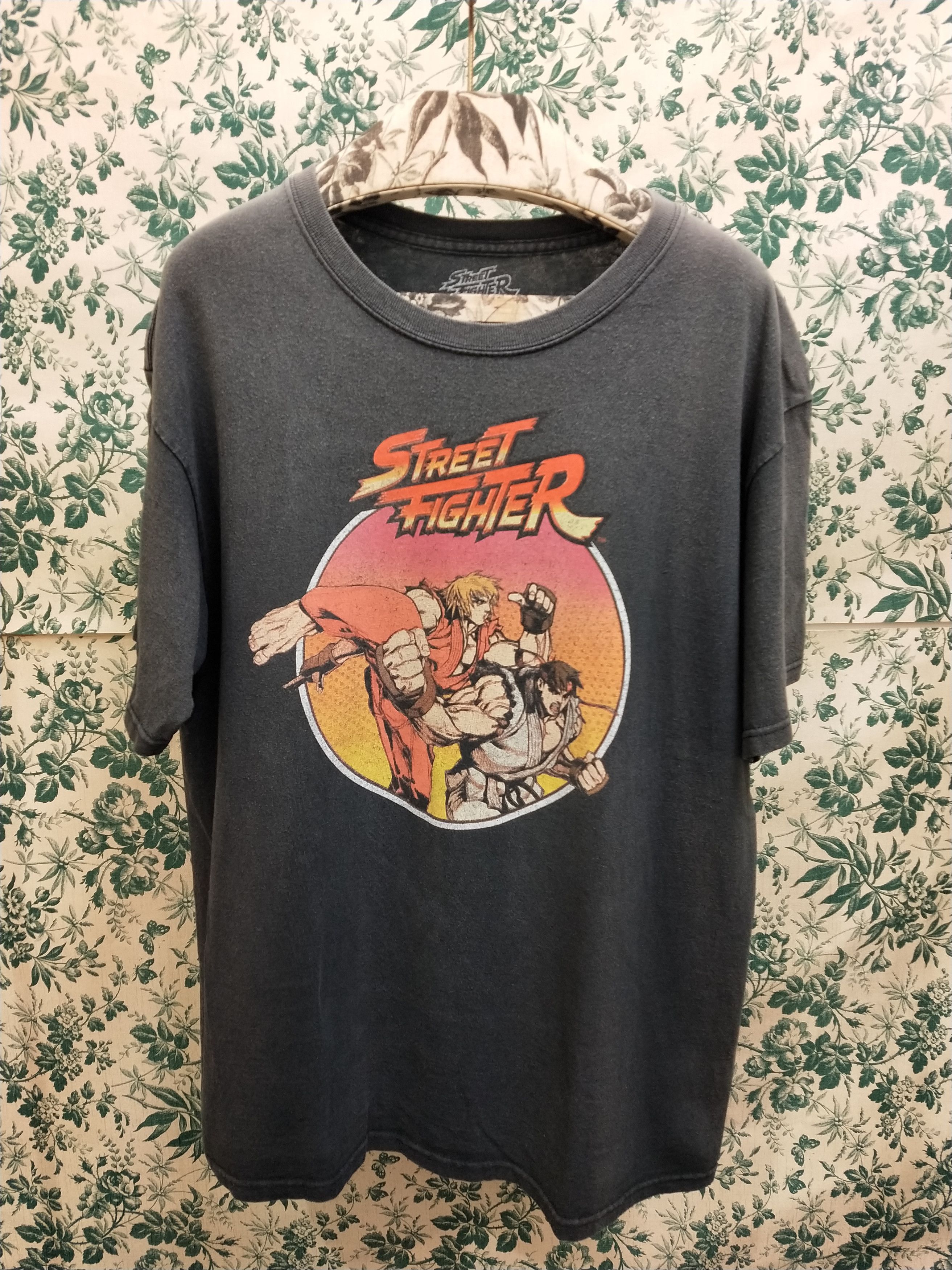 Vintage Ken and Ryu Battle Logo Tee | Grailed