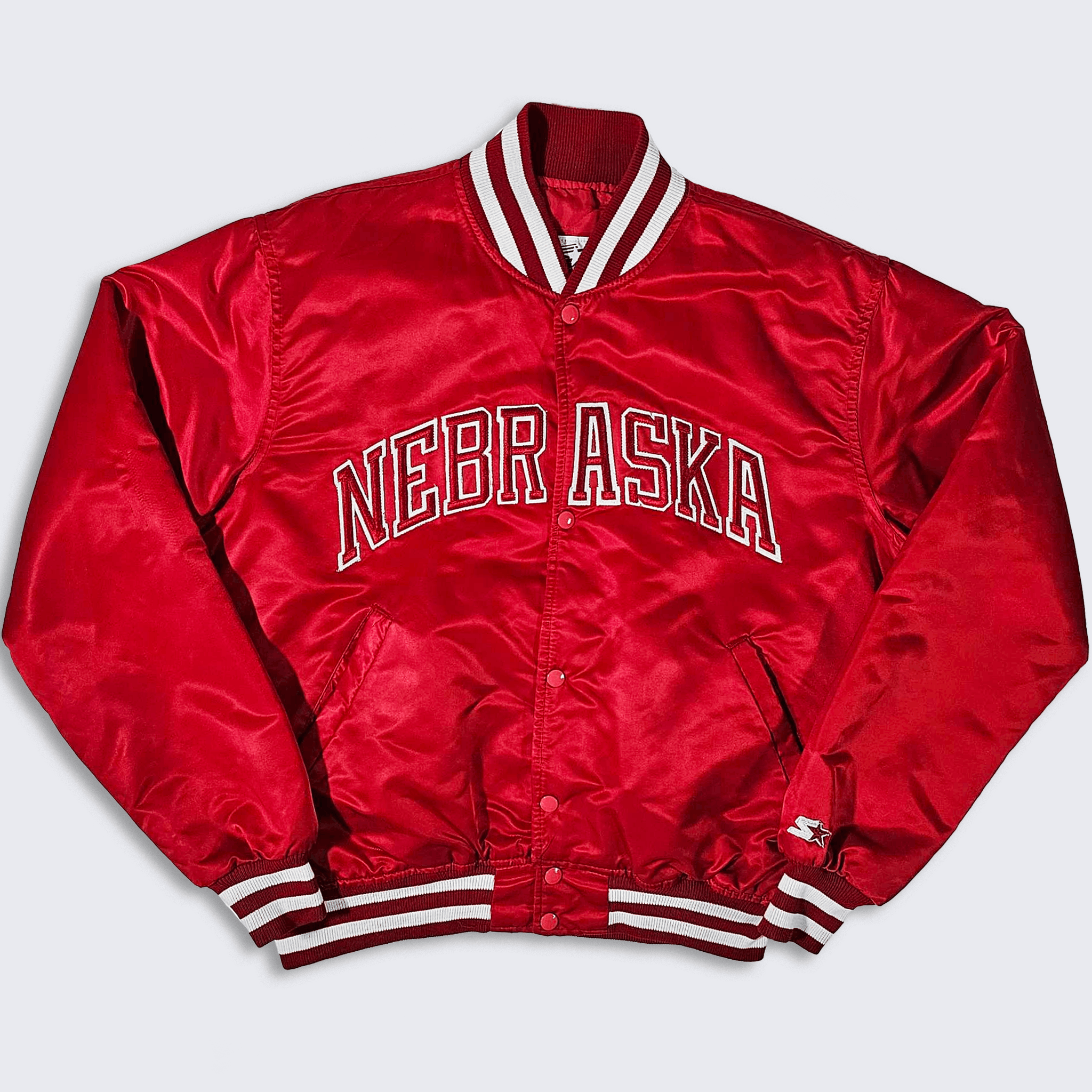 Starter × Vintage Nebraska Corn Huskers Vintage 80s Starter Satin ...