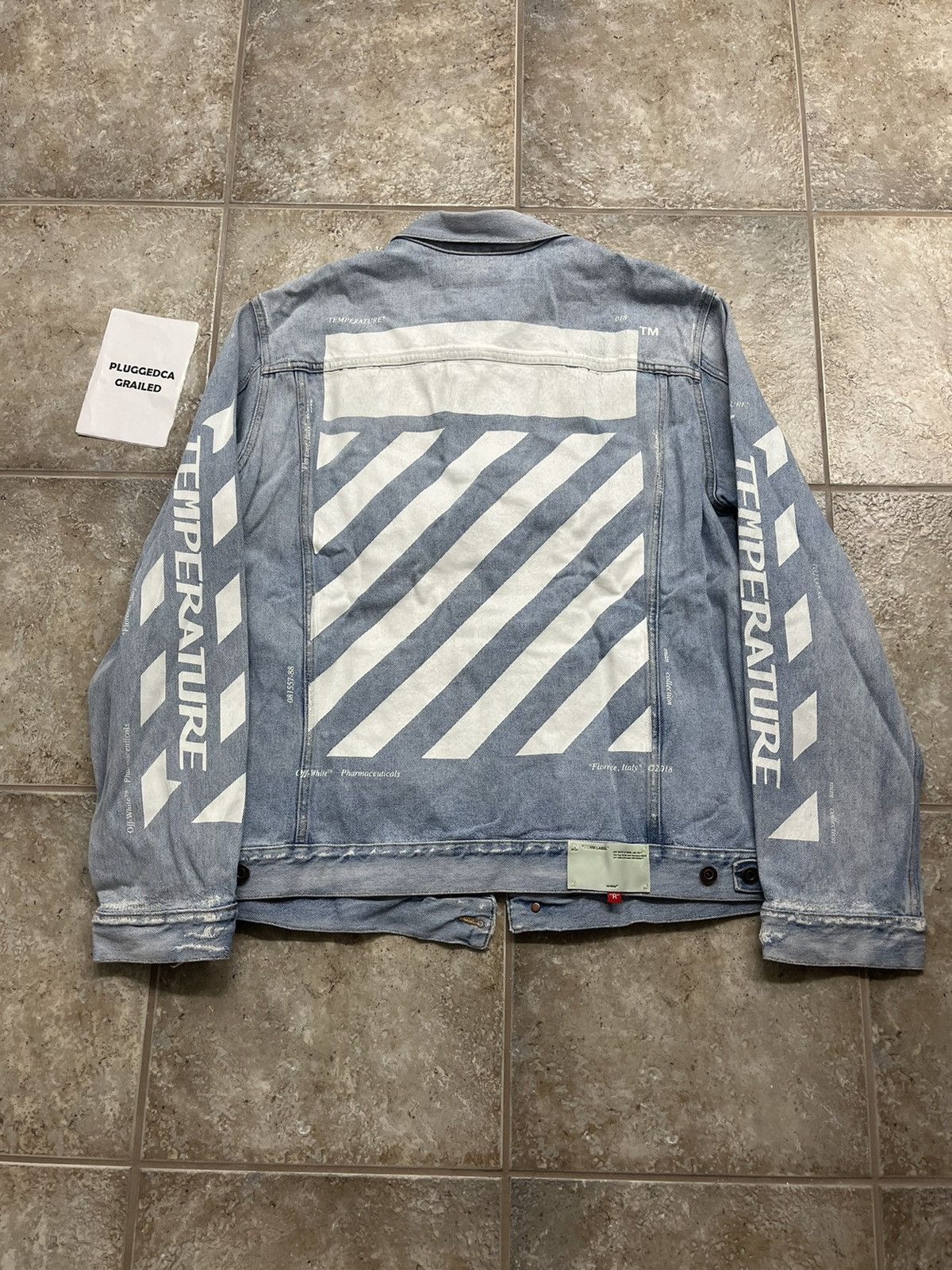 Off-White Off-White Temperature Denim Jacket | Grailed