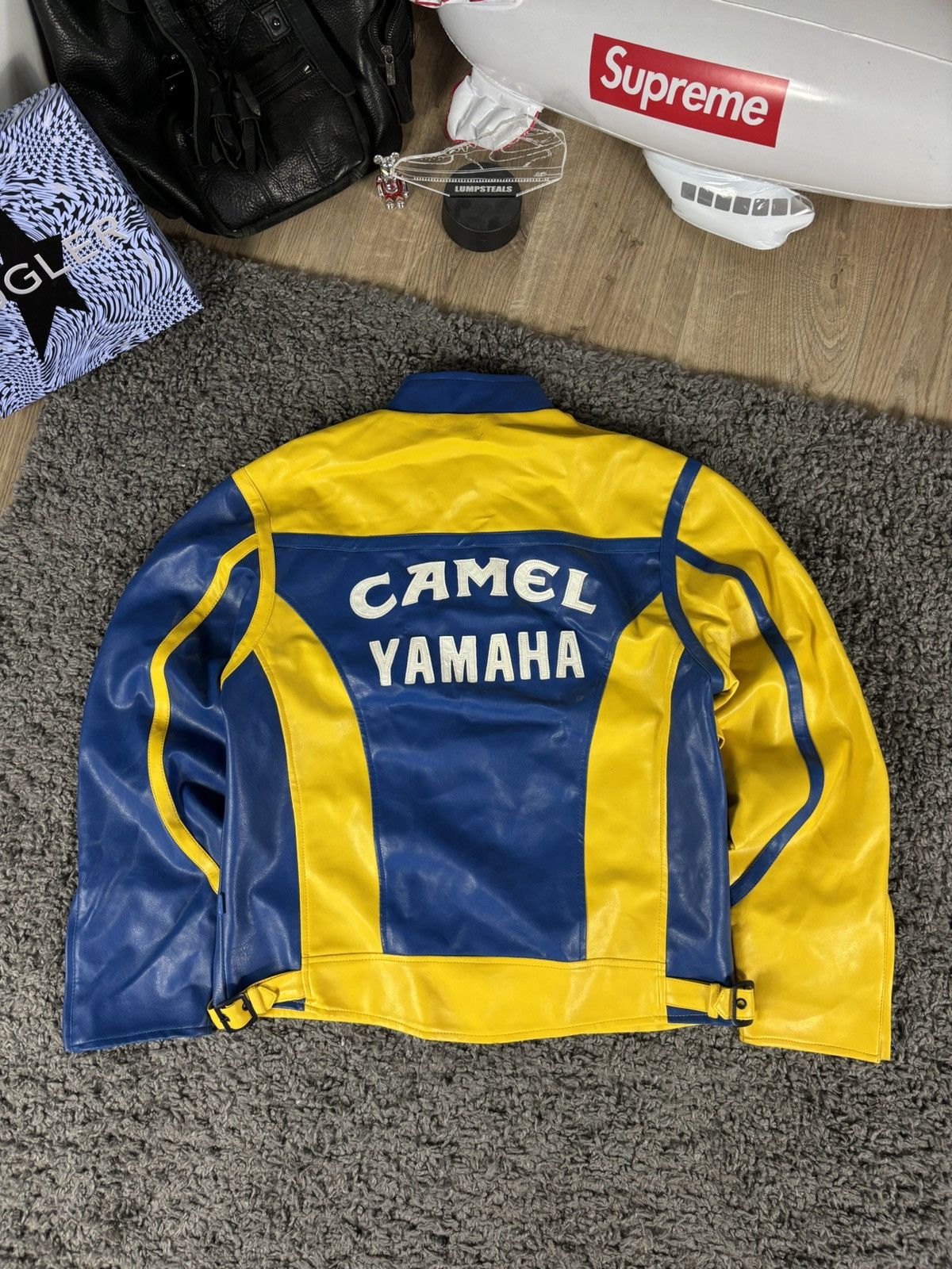 Vintage Yamaha Camel Racing Vintage Leather Jacket Grand Prix | Grailed