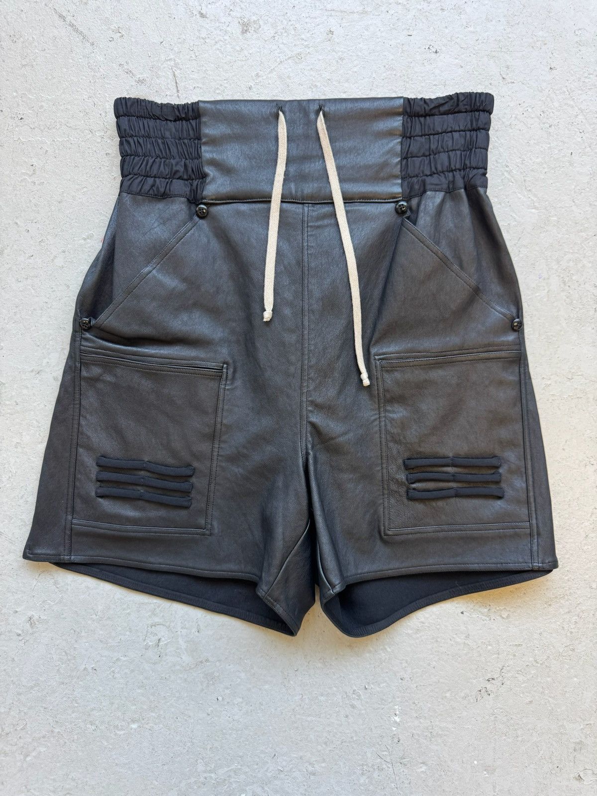 Rick Owens Rick Owens FW14 Moody Leather Boxing Shorts | Grailed