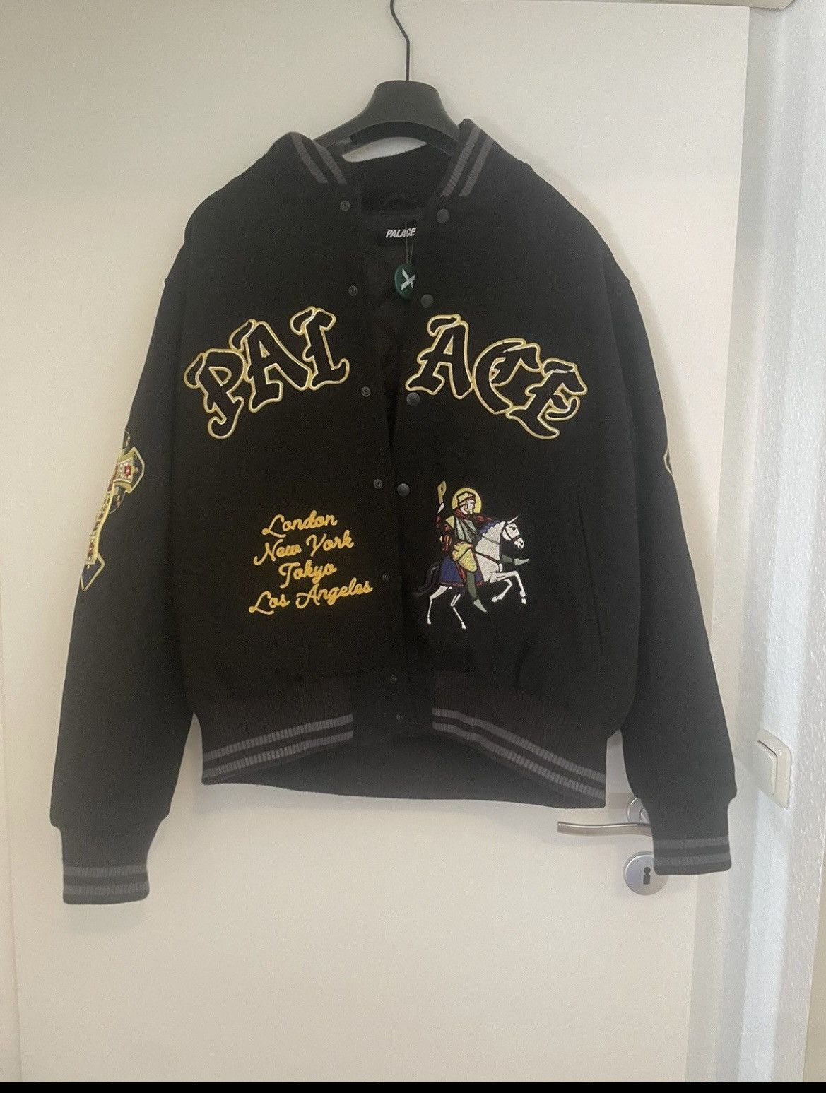 Palace Palace Saints varsity jacket | Grailed Palace Palace Saints varsity jacket | Grailed