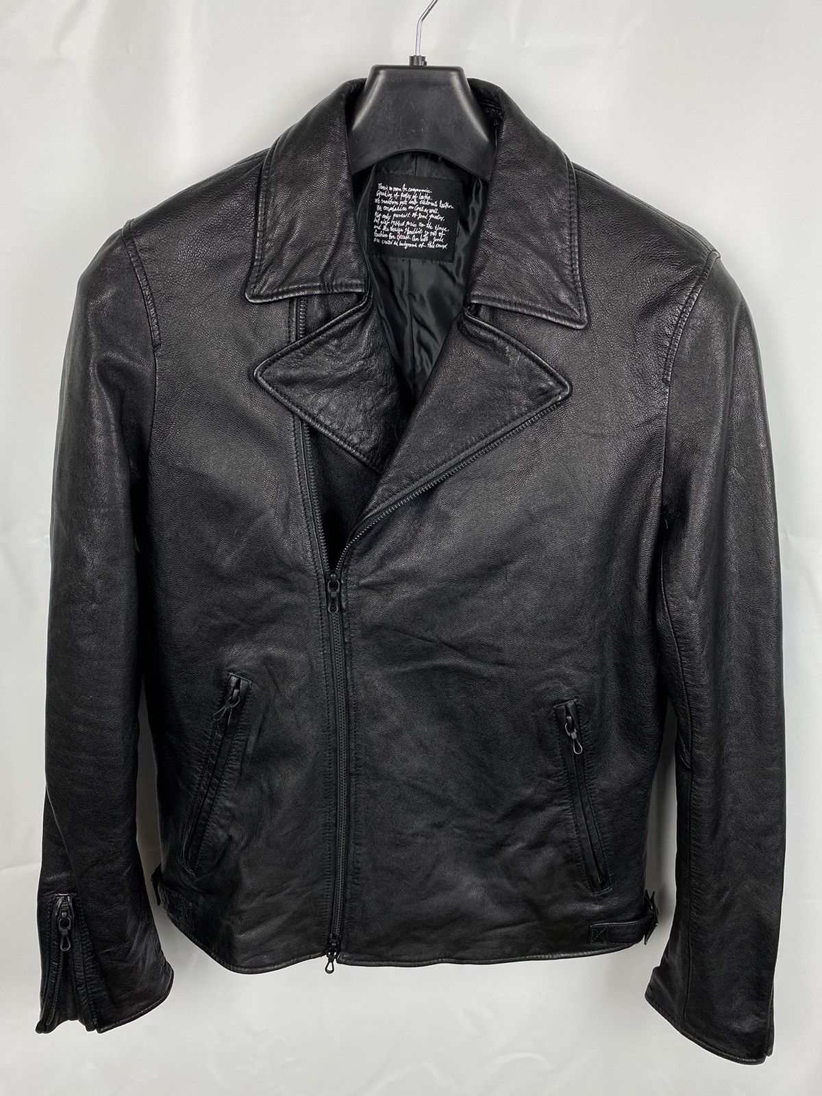 Nano Universe Nano Universe Japan Goat Skin Biker Jacket Genuine ...