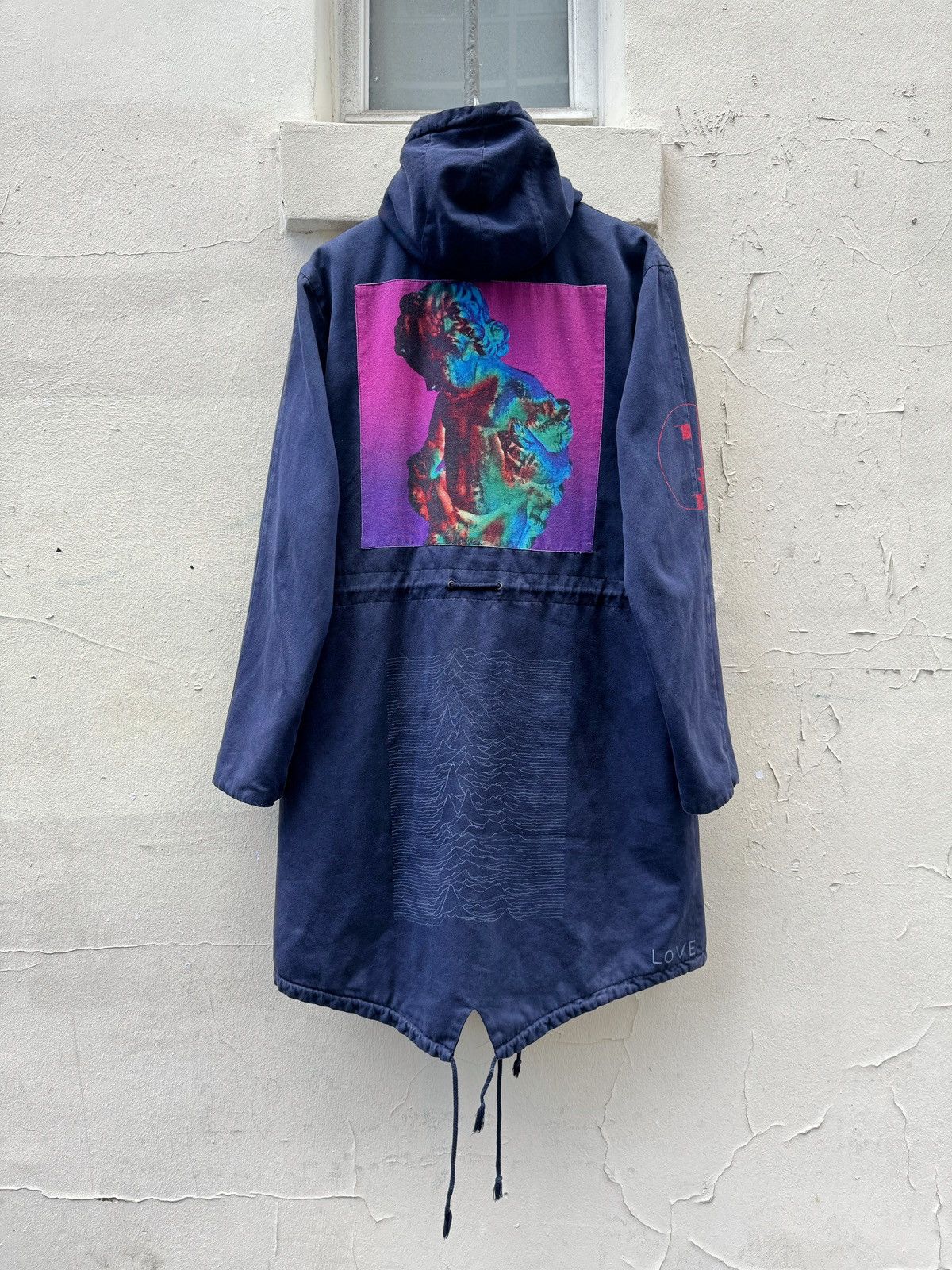 Raf Simons Raf Simons AW03 Closer Unknown Pleasures Fishtail Parka ...