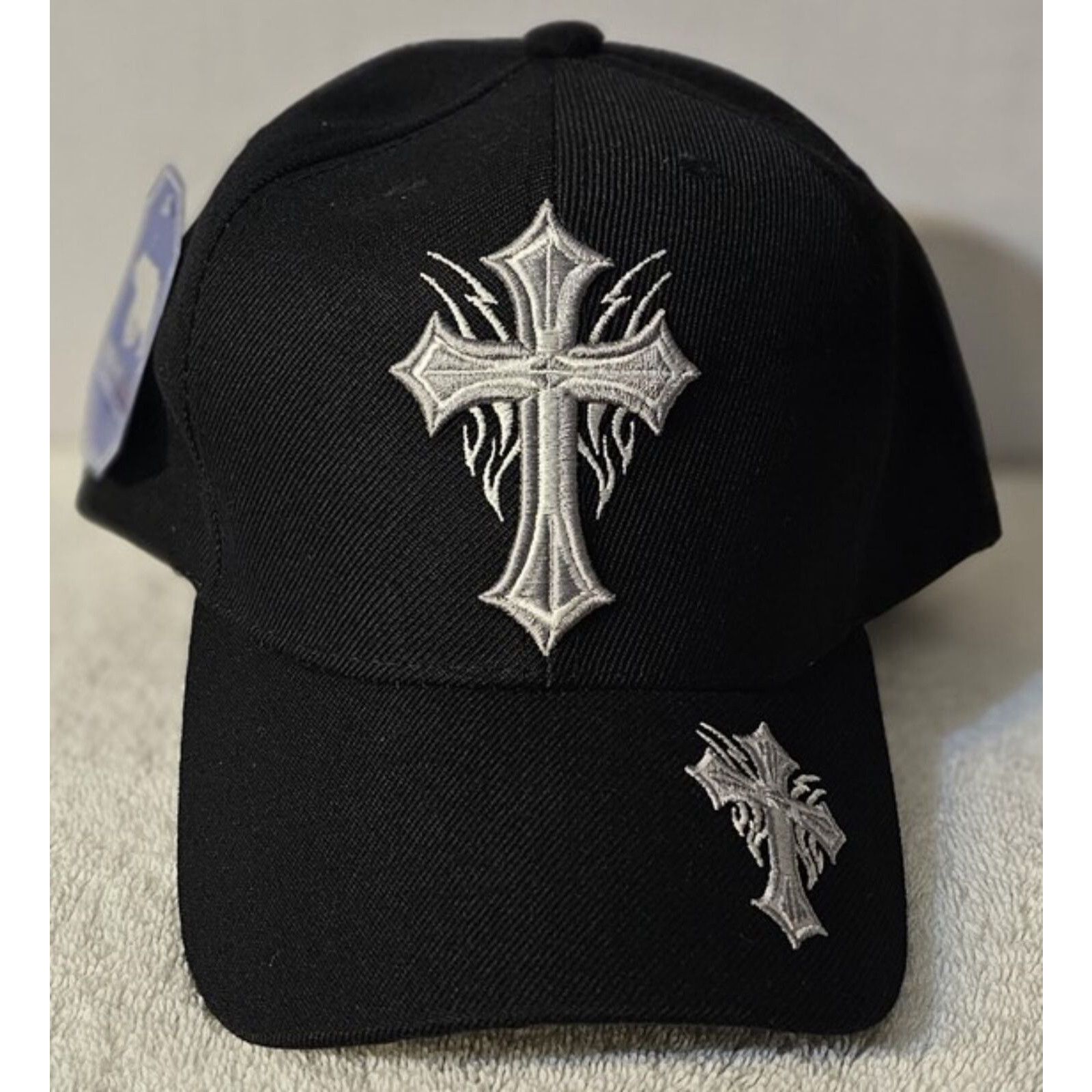 Vintage CROSS RELIGIOUS CHRIST JESUS GOD BASEBALL CAP ( BLACK ) | Grailed