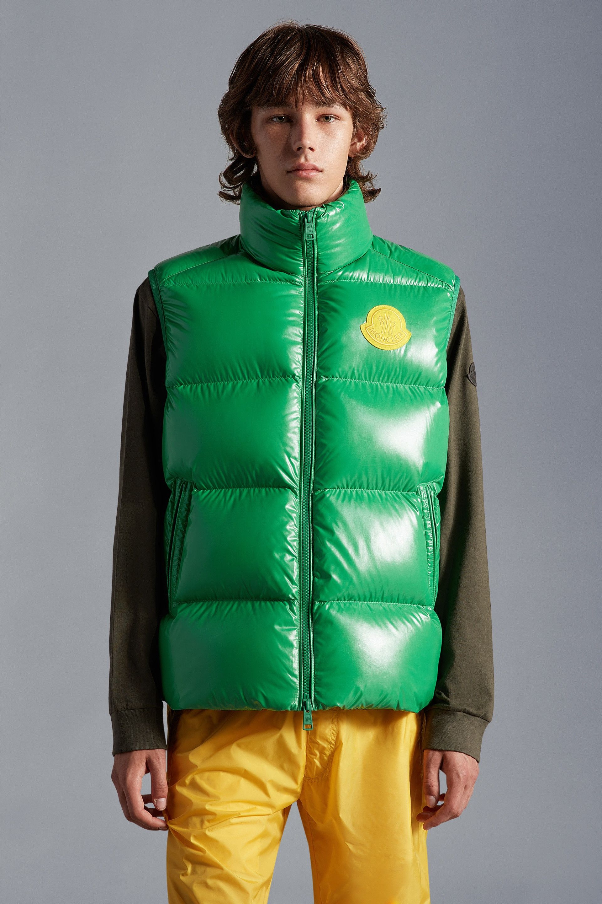 Moncler Genius MONCLER Genius 1952 Sumido green recycled puffer vest ...