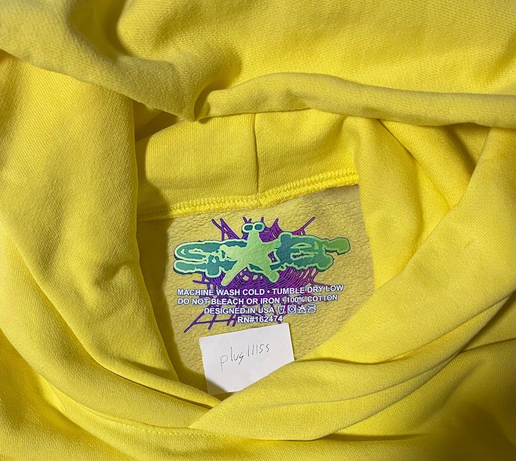 Spider Worldwide × Young Thug Sp5der Beluga Hoodie Yellow Gold Large ...