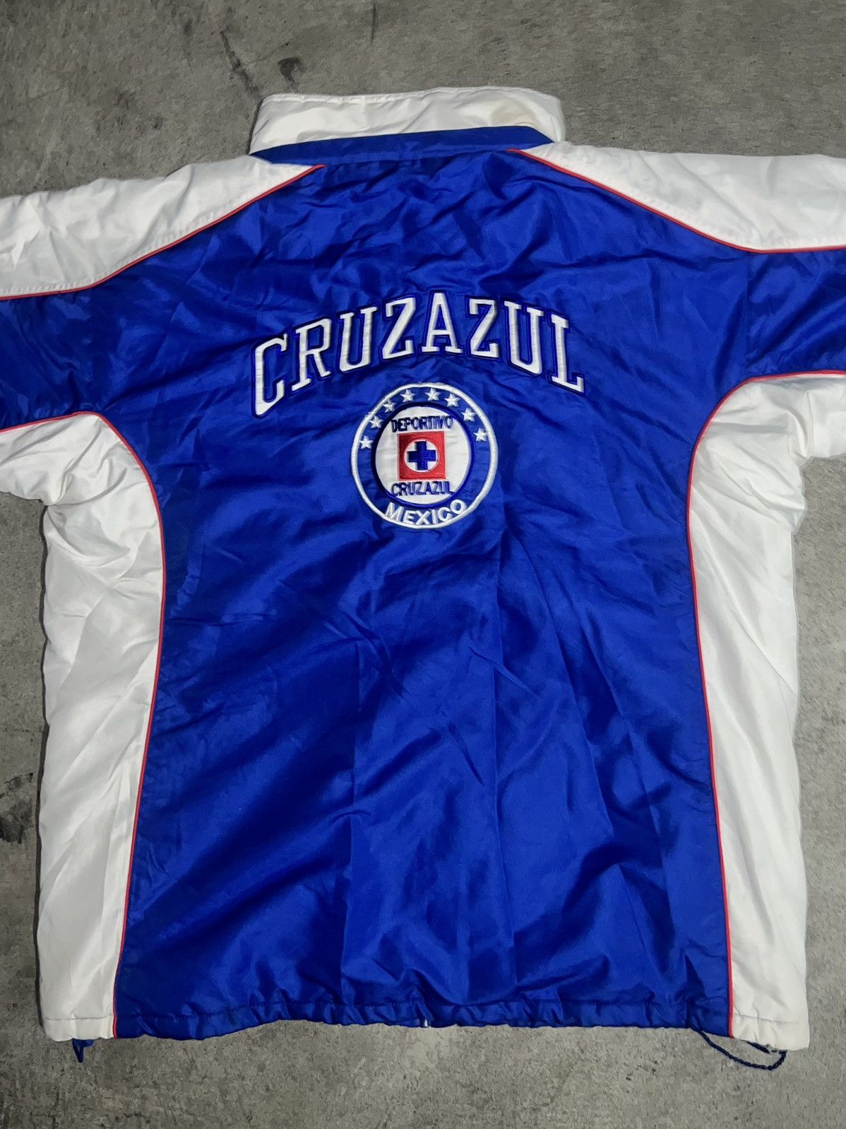 Soccer Jersey × Vintage Vintage Cruz Azul Soccer Jacket Size Men XL ...