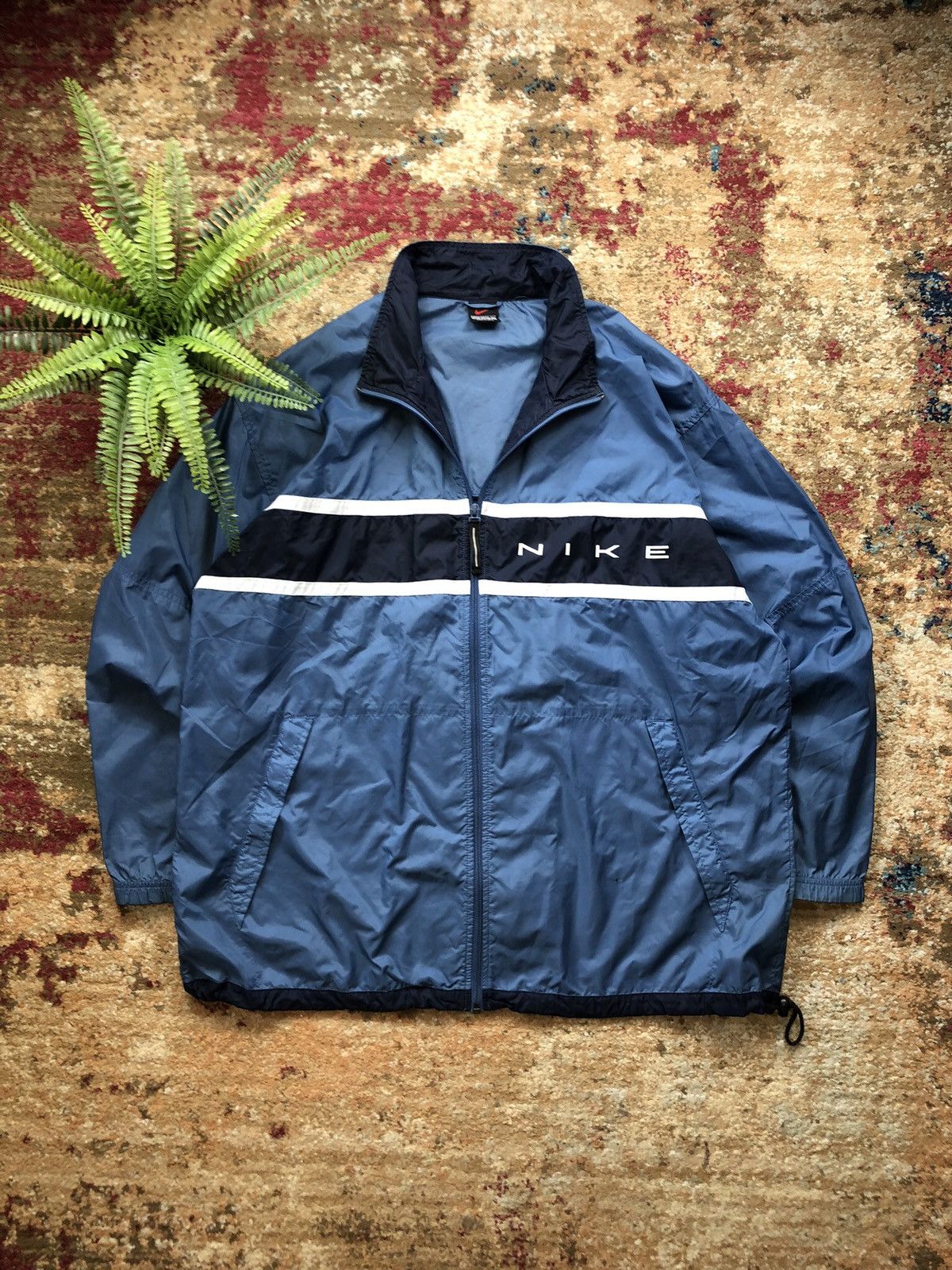 Nike 90’s NIKE BACK SWOOSH CENTRAL LOGO TRACK JACKET Y2K RETRO | Grailed