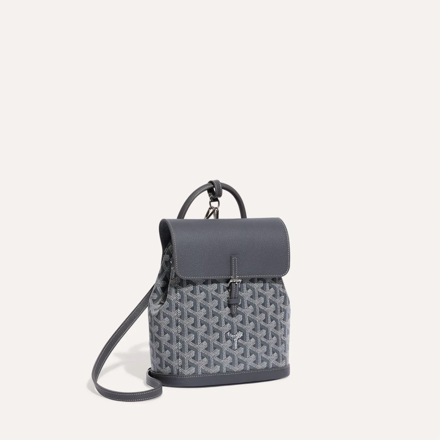 Goyard GOYARD BACKPACK MONOGRAM LEATHER BLACK WHITE SAINT LOGO | Grailed