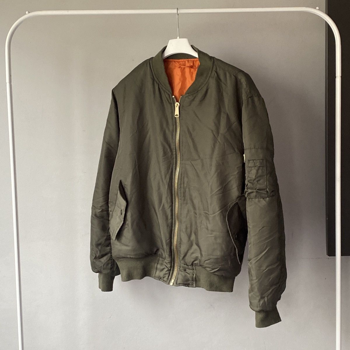 Vintage MA-1 Boxy Bomber Jacket Alpha Industries Type | Grailed