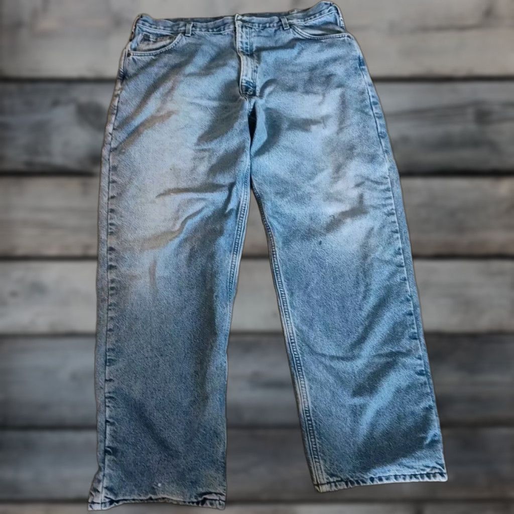 Carhartt VINTAGE Carhartt B172 Flannel Lined Jeans Workwear 42X32 ...
