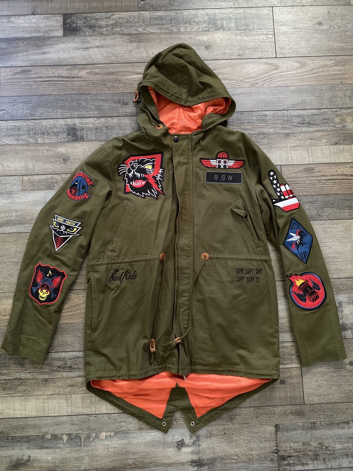 Vintage Military Style Patchwork Parka | Grailed