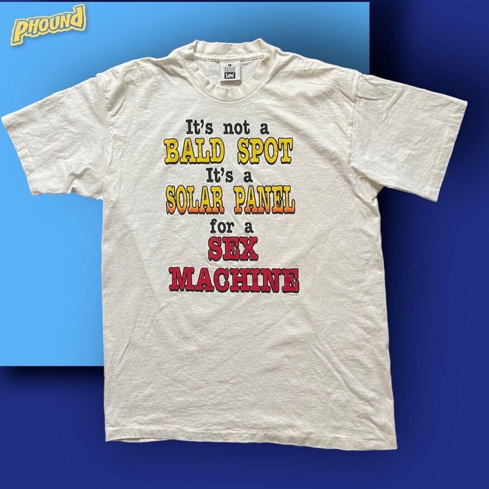 Lee VTG Bald Spot Solar Panel Sex Machine T-Shirt Mens L Shirt | Grailed