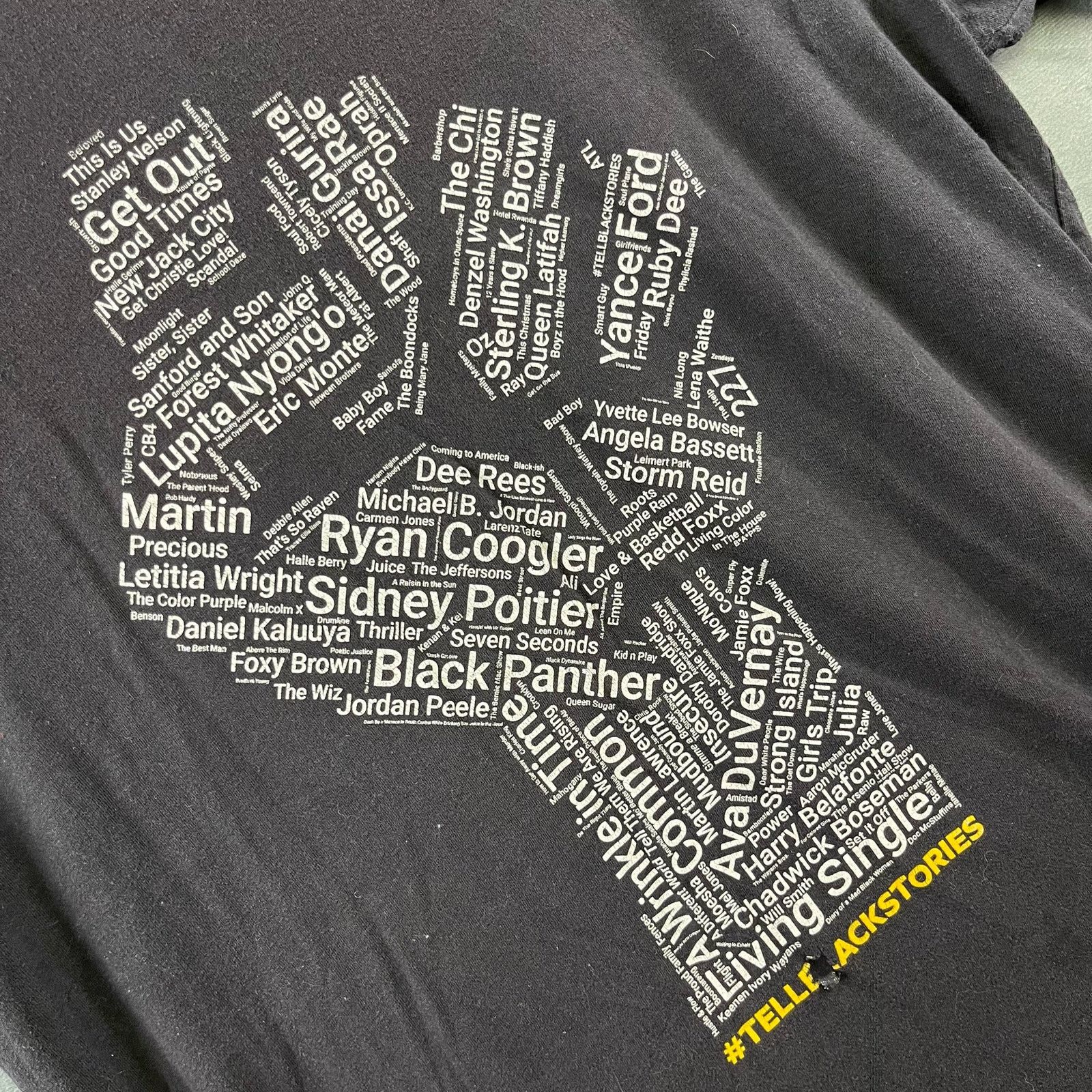 Next Level Apparel Tell Black Stories Color of Change Black Fist Famous ...