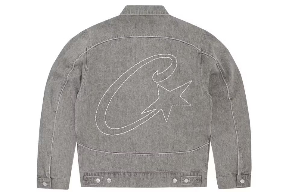 Corteiz Corteiz C-Star Denim Jacket Grey | Grailed