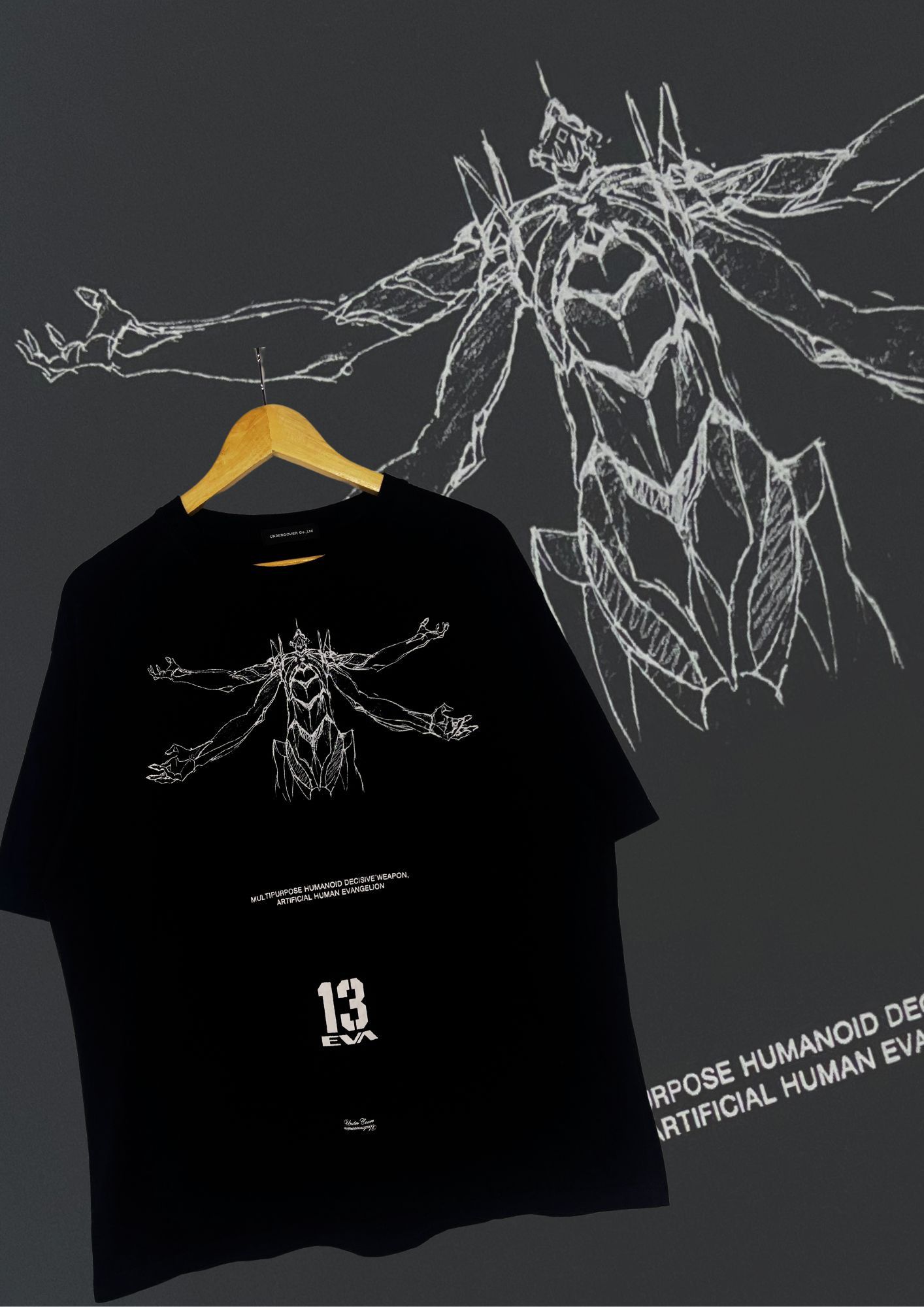 Undercover Undercover Jun Takahashi x Evangelion EVA 13 T-shirt | Grailed