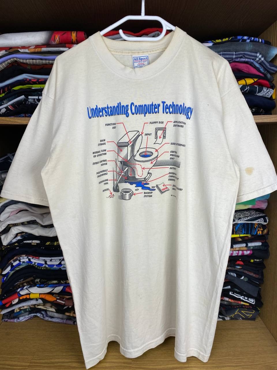 Vintage Vintage Understanding Computer Technology 90s Humor Tee | Grailed