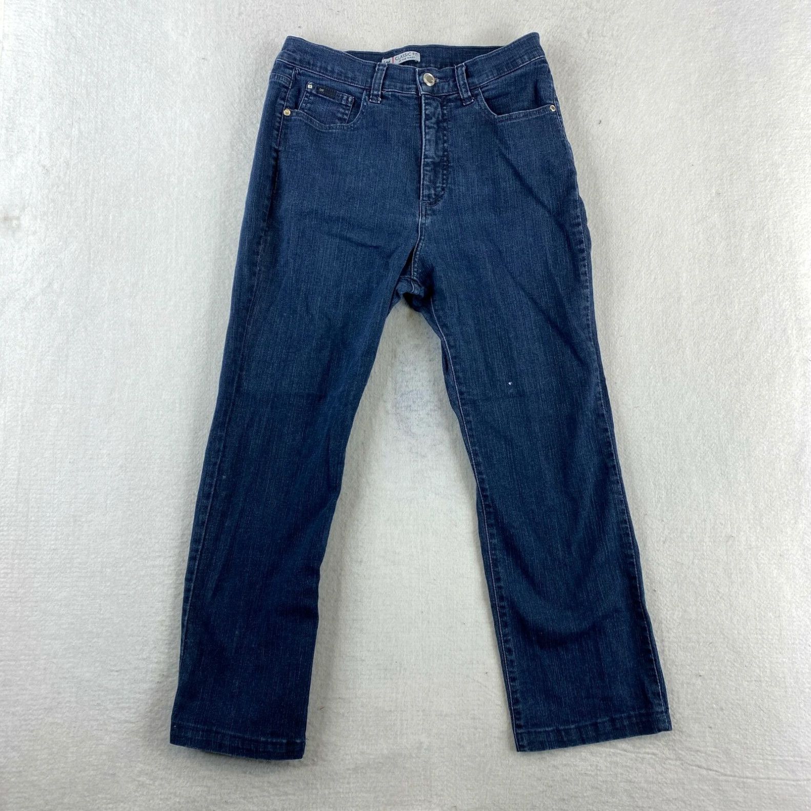 Lee Lee Classic Fit At The Waist Straight Jeans Women's 12 Short Blue ...