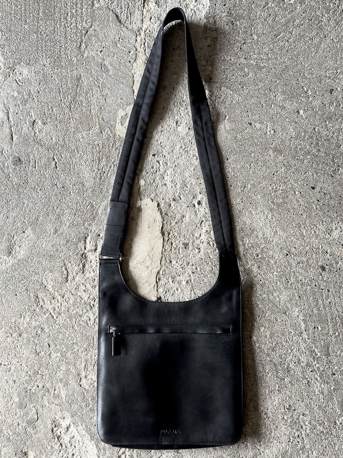 Prada Prada - SS1999 - Velcro Leather / Sling Bag | Grailed