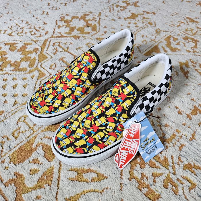Vans Vans Classic Slip-On "Bart Simpson" size 9.5 | Grailed