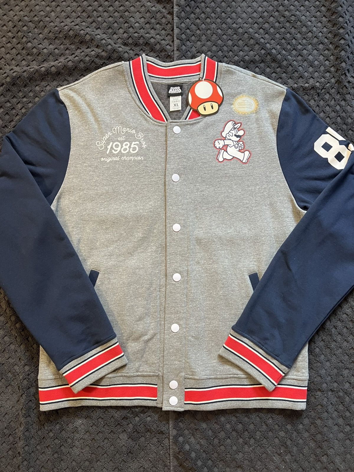 Nintendo 1985 Super Mario varsity jacket | Grailed