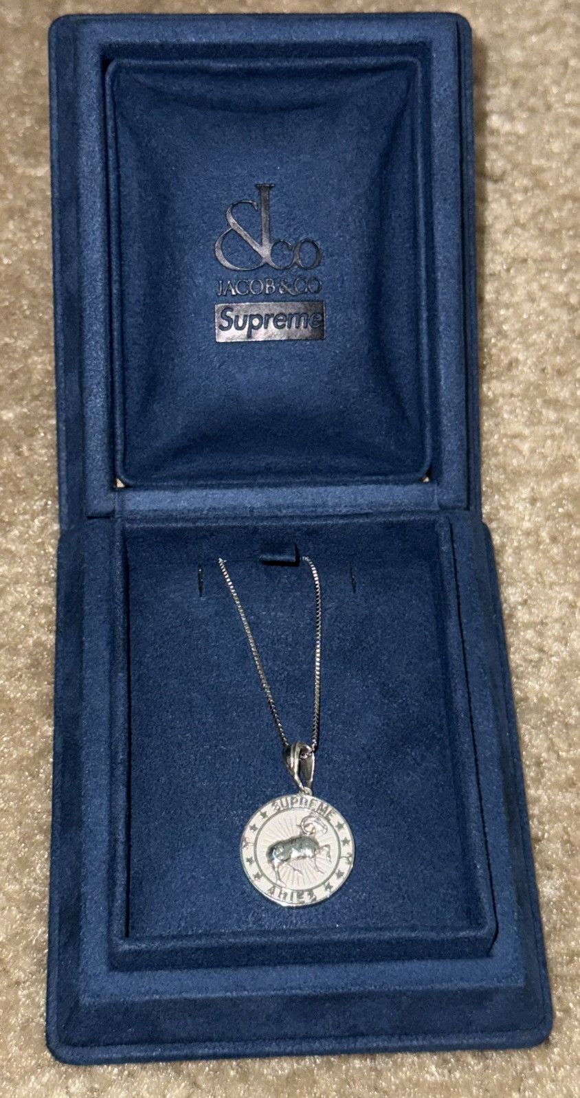 Jacob & Co. × Supreme Supreme x Jacob & Co. Sterling Silver Zodiac ...