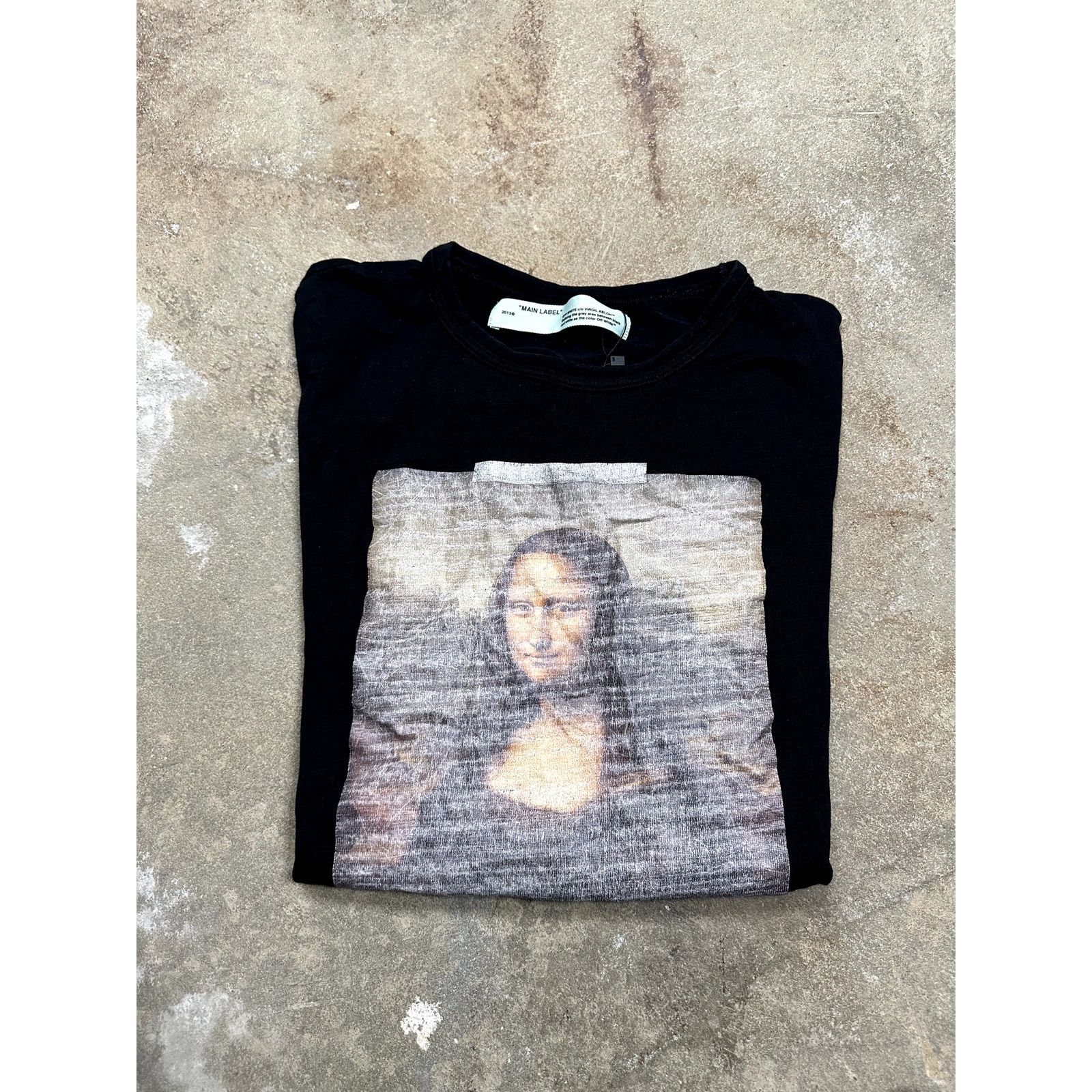 Off-White Off White Mona Lisa Tee Black Used XL | Grailed