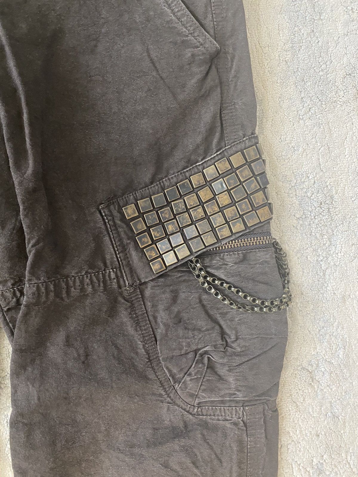 Hysteric Glamour × Japanese Brand Halb- Studded Cargo Flares | Grailed