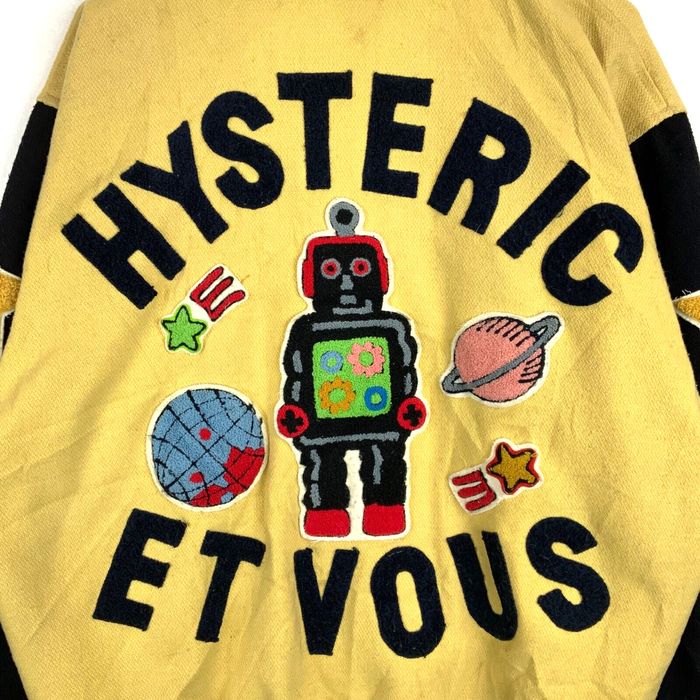 Hysteric Glamour Vintage Hysteric Glamour Et Vous Varsity Wool Bomber Jacket Large Cream 80s ...