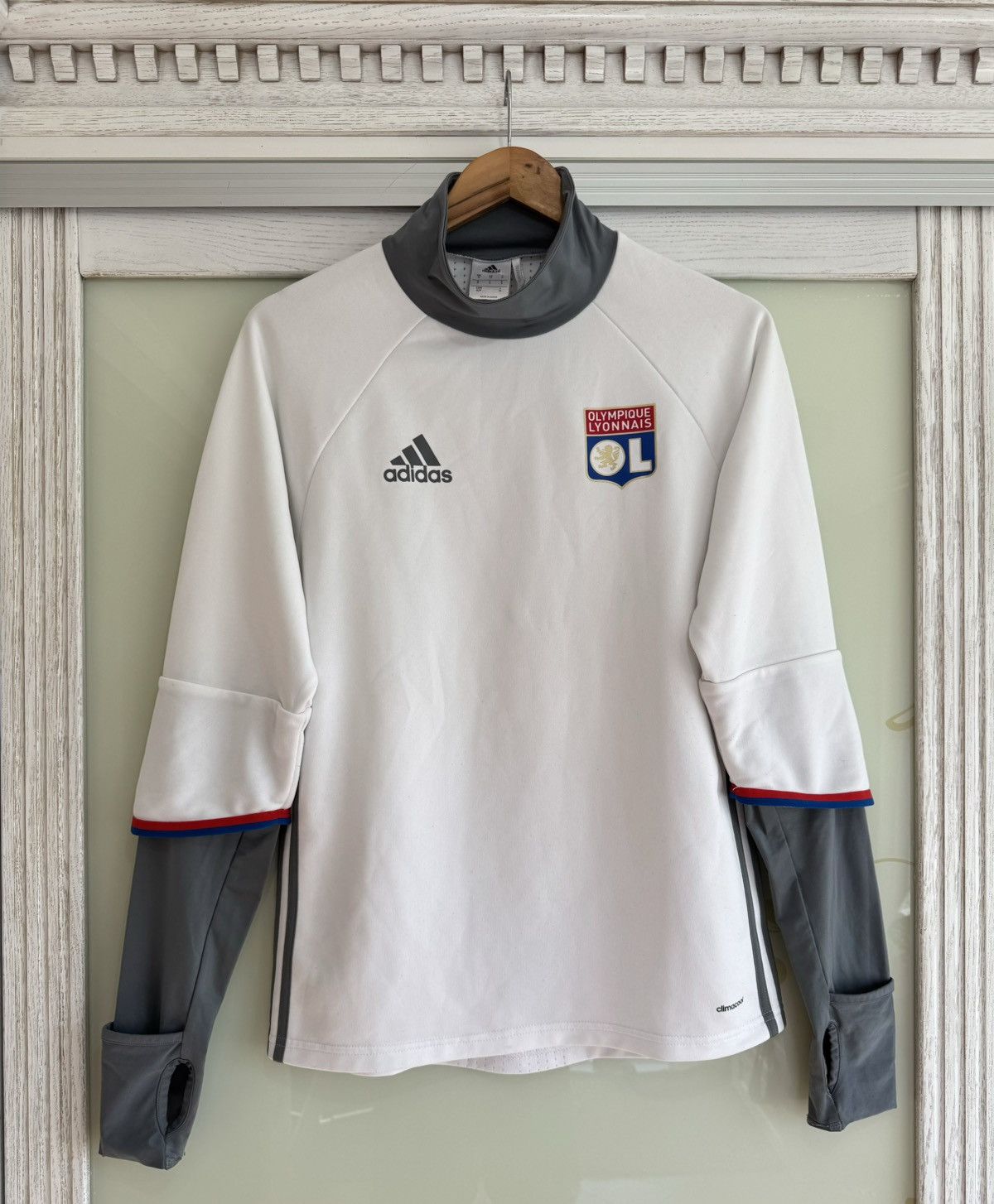 Adidas × Soccer Jersey Olympique Lyon 2016-2017 Soccer Training Jersey ...