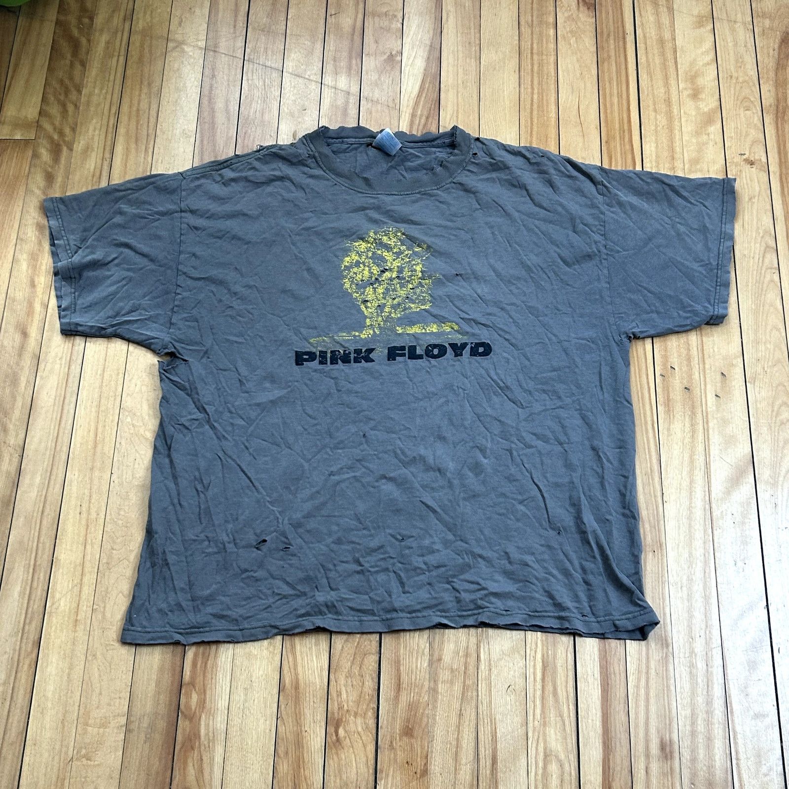 Delta Y2K Thrashed Pink Floyd Tree of Life Band T-Shirt XL | Grailed