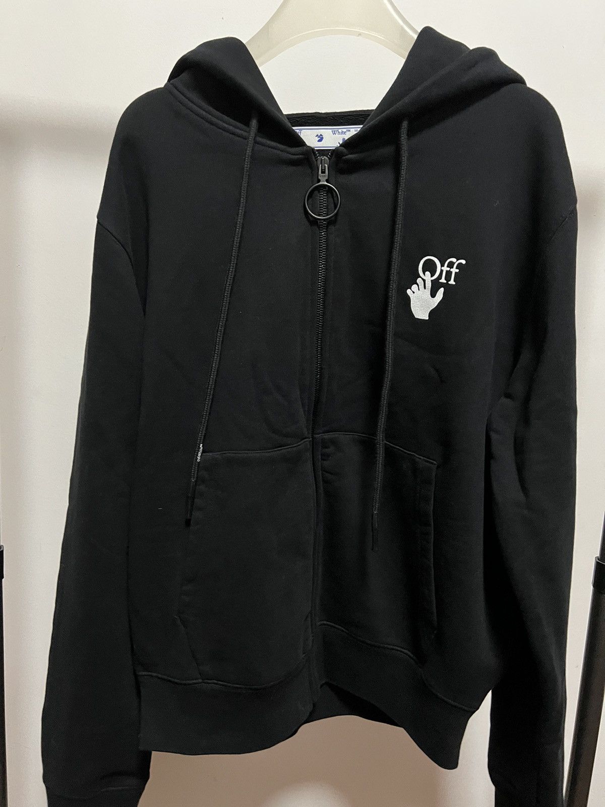 Off-White OFF-WHITE Felpa Pascal Arrow Zip-Up Hoodie | Grailed