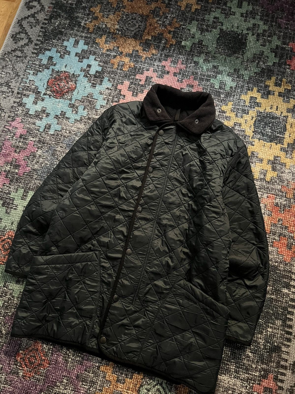 Barbour ‼️BARBOUR QUILTED NYLON/FLEECE WAX YKK WARM NINJA MASK JACKET ...