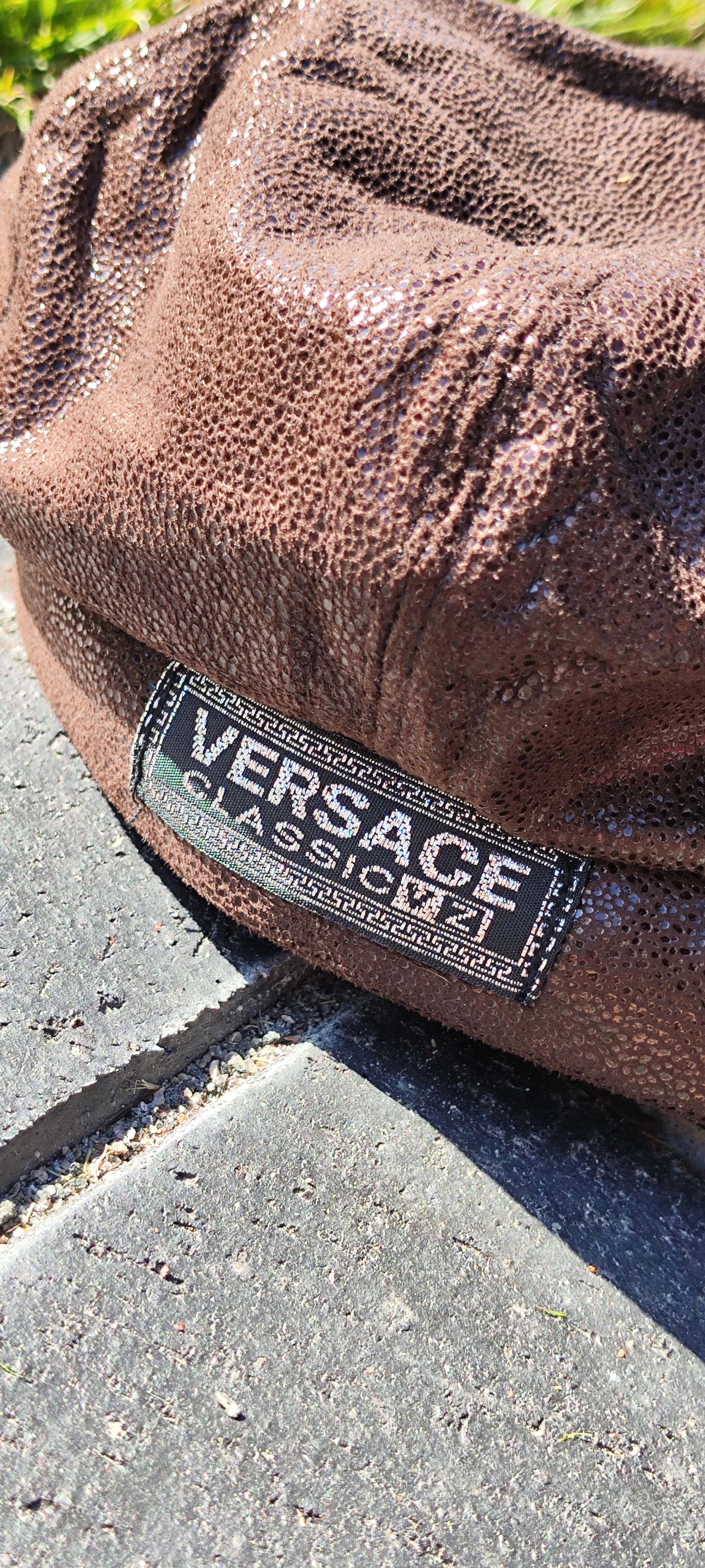 Versace × Vintage Vintage Versace Classic V2 leather 90s retro rare ...