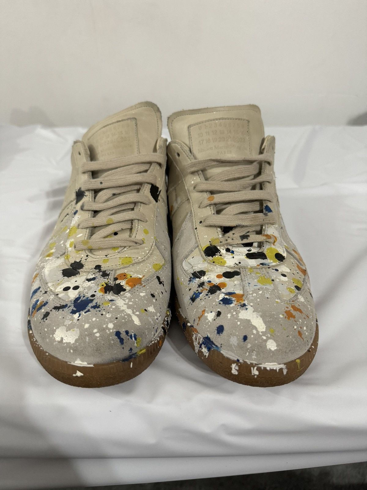 Maison Margiela Maison Margiela Replica Paint Splatter Low Top GAT ...