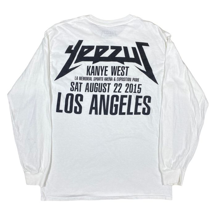 Kanye West Yeezus Tour White Long Sleeve Kanye west merchandise | Grailed
