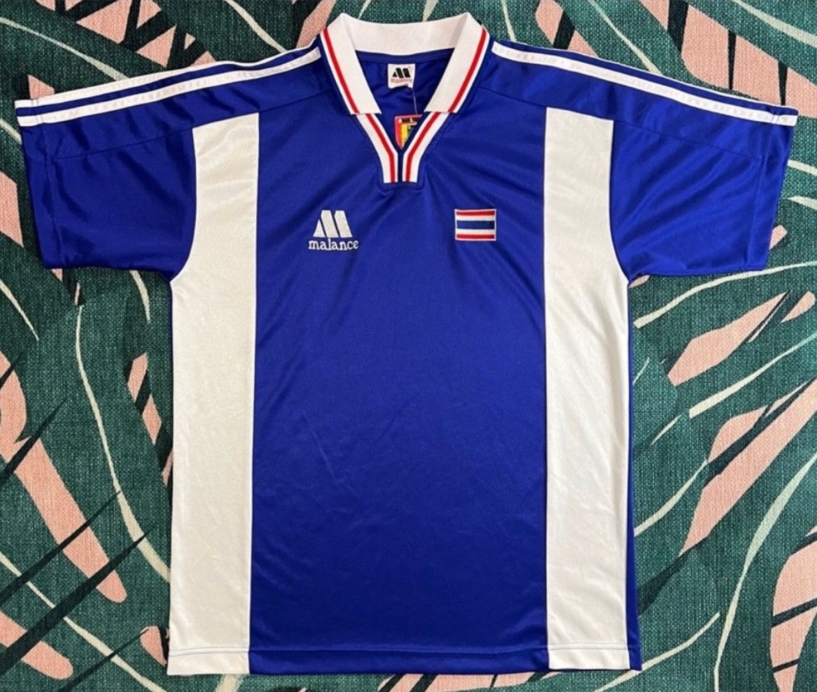 Vintage Vintage Malance 96 Thailand Collar Soccer Futbol Jersey Kit ...