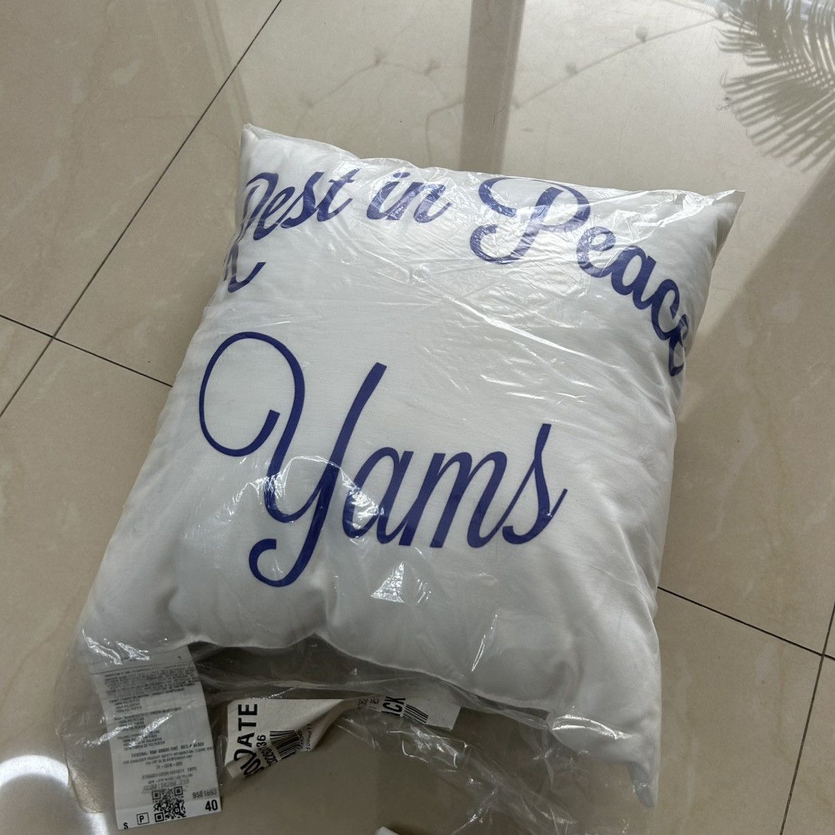 A$AP Rocky Coral studios Yams day RIP Yams Fprever Cozy pillow | Grailed