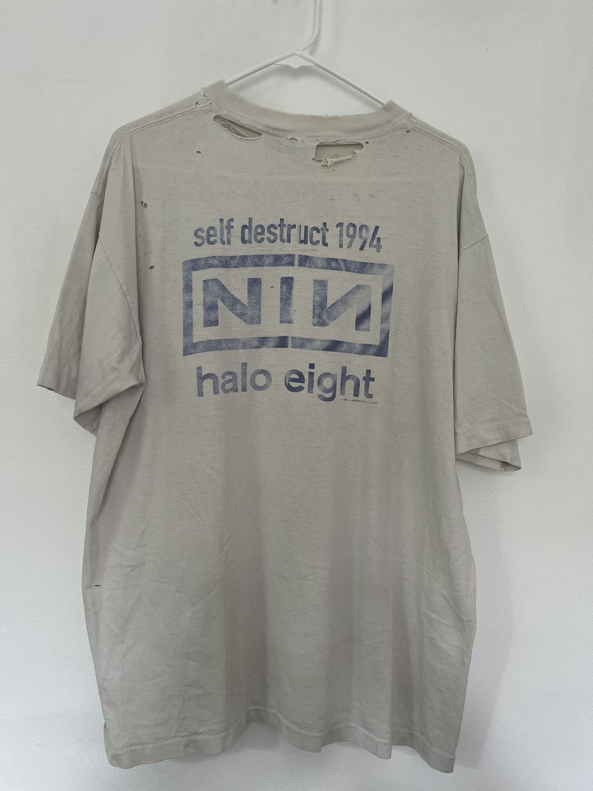 Band Tees × Vintage Thrashed Nine Inch Nails Self Destruct Tour T-Shirt ...