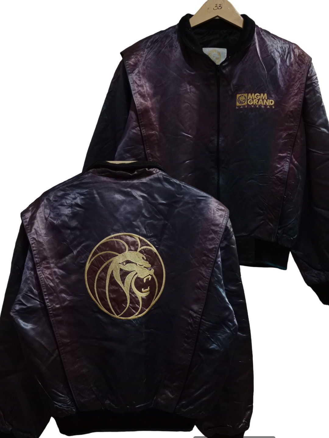 Mgm Grand Vintage 1980s MGM Grand Las Vegas Satin Jacket | Grailed