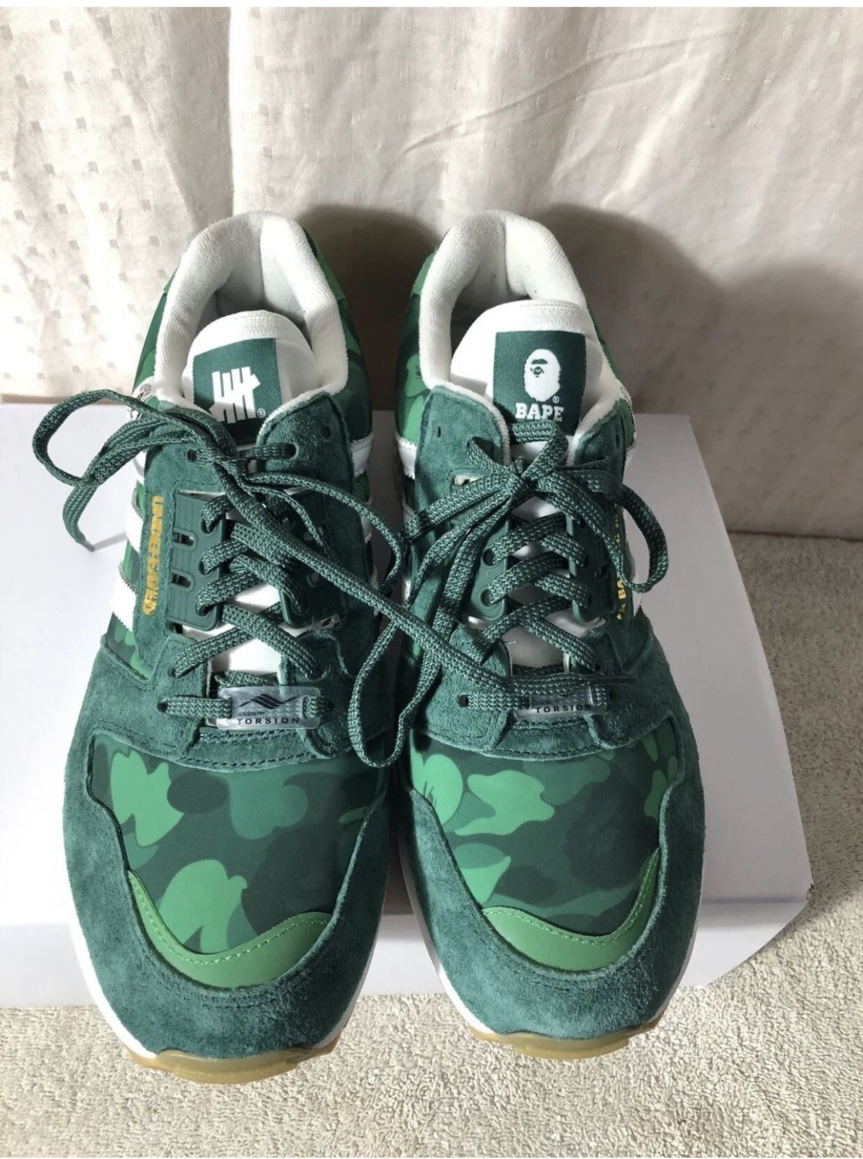 Adidas × Bape × Undefeated NIB BAPE x Undefeated x Adidas ZX 8000 Mens ...