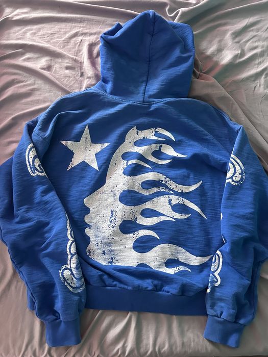 HELLSTAR Blue hellstar hoodie | Grailed