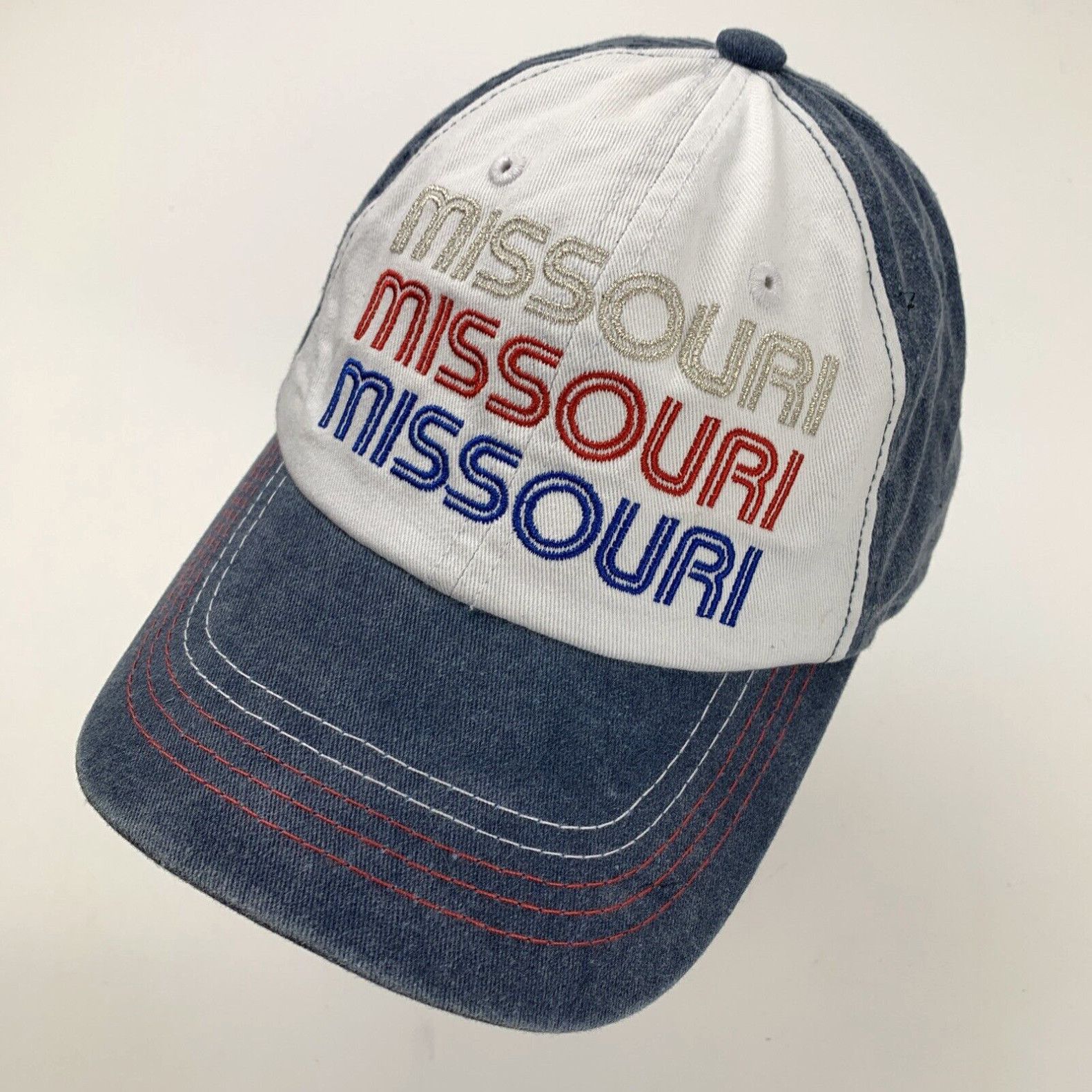 Vintage Missouri Red White Blue Ball Cap Hat Adjustable Baseball | Grailed