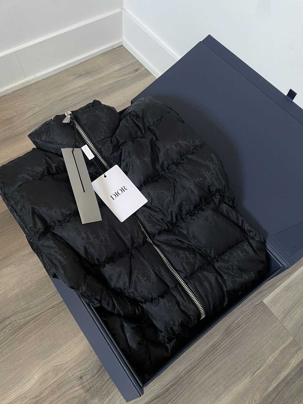 Dior Black Dior Oblique Down Jacket | Grailed