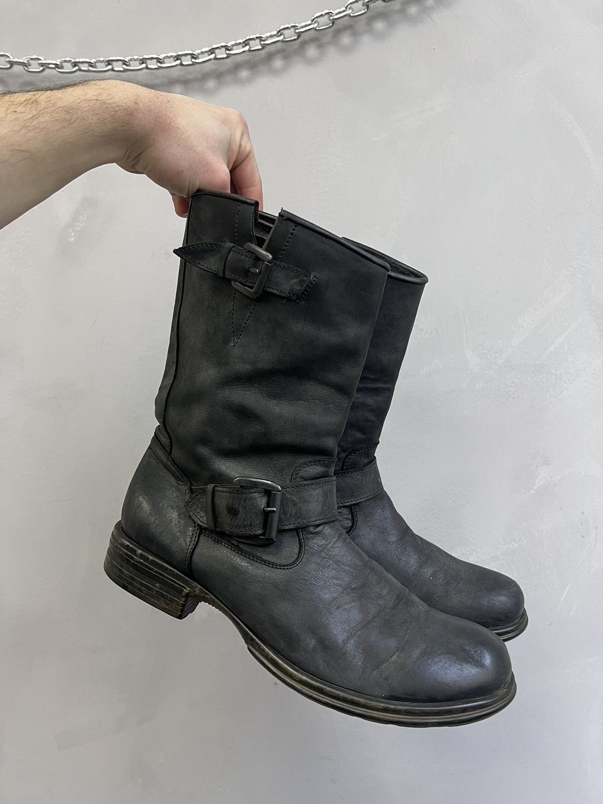 Avant Garde × Guidi × Rare SALE Y2K Leather Zip Ankle AVANT-GARDE Boots ...