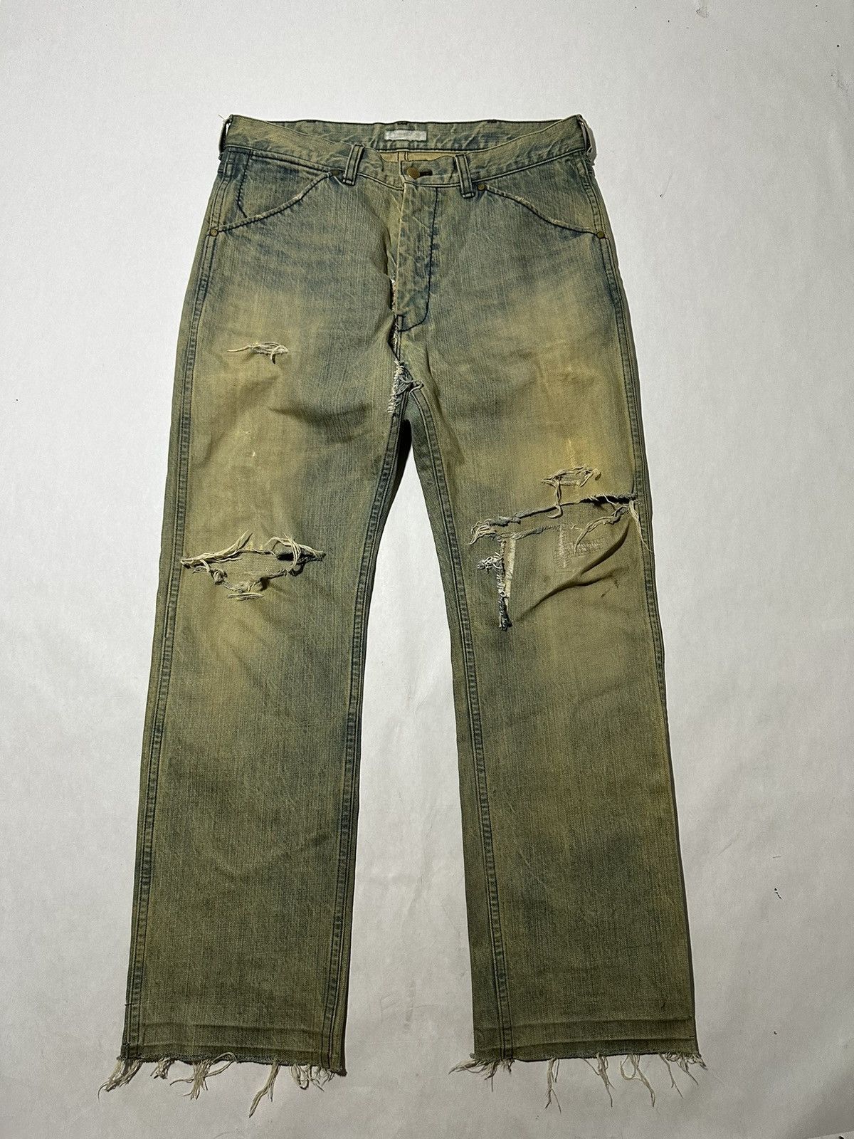 Number (N)ine Early 00s Number Nine Mud Wash Denim Number (N)ine Early 00s Number Nine Mud Wash Denim