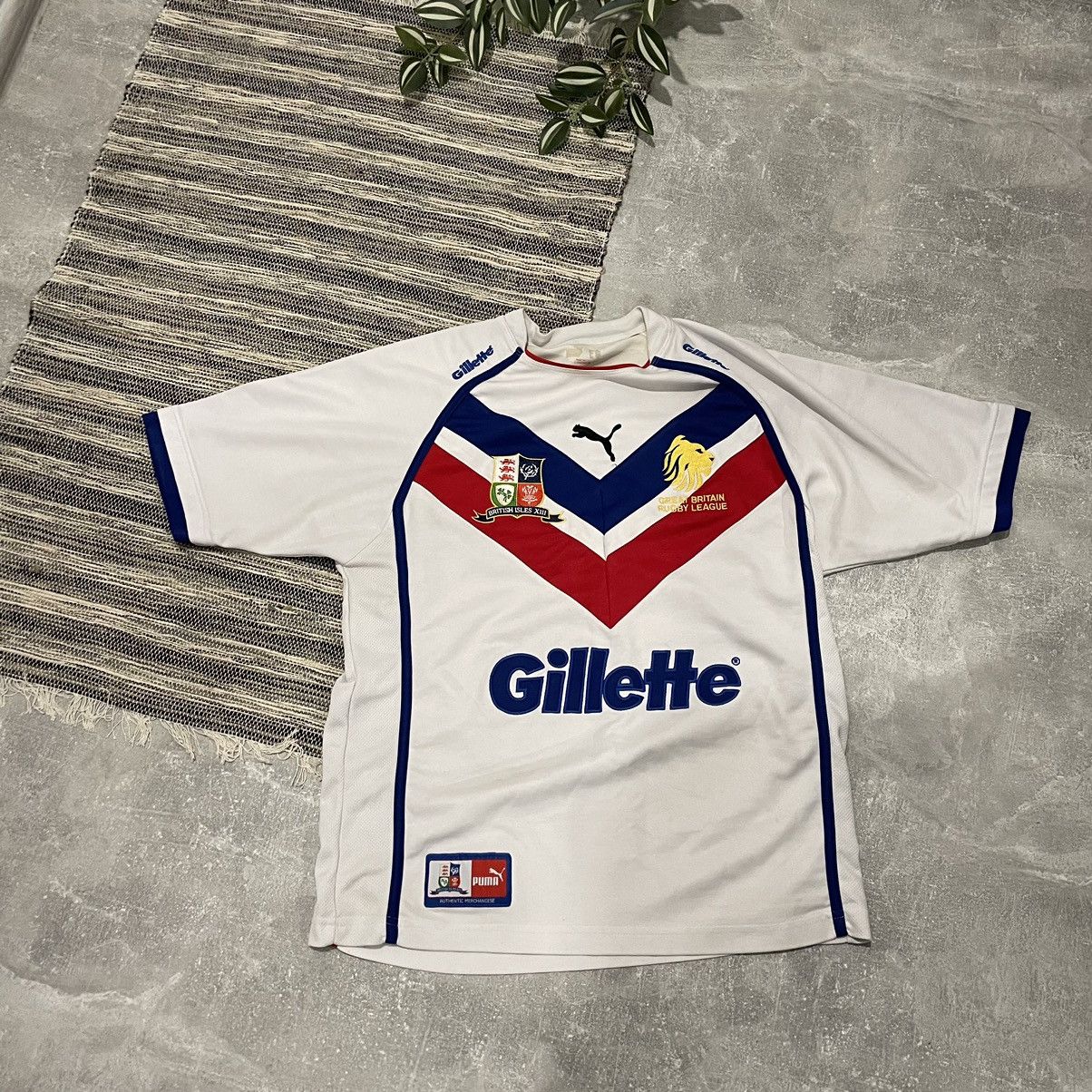 Vintage 90s Puma Gillette Lions RARE England isles rugby shirt | Grailed