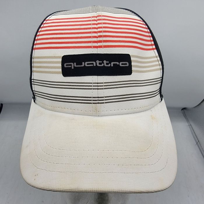 Audi Audi Quattro White Hat Cap Casual Outdoors Car Life Adjustab | Grailed